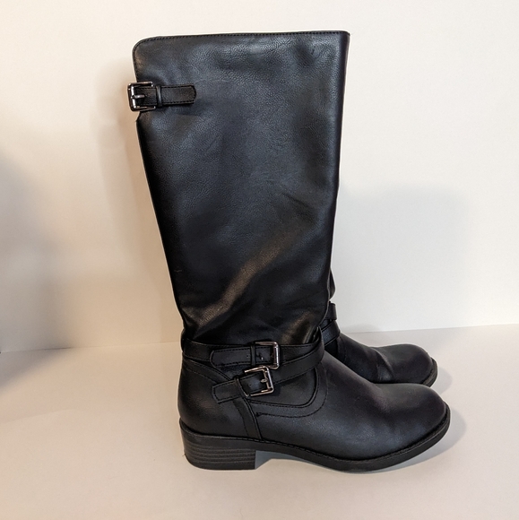 Soda | Shoes | Soda Low Heelcalf High Riding Boots | Poshmark